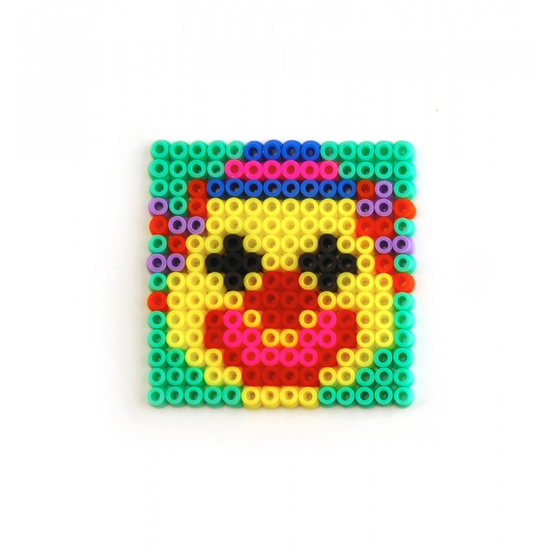 Crown Perler Beads Beverage Coaster